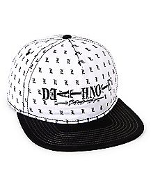 Death Note Black and White Snapback Hat